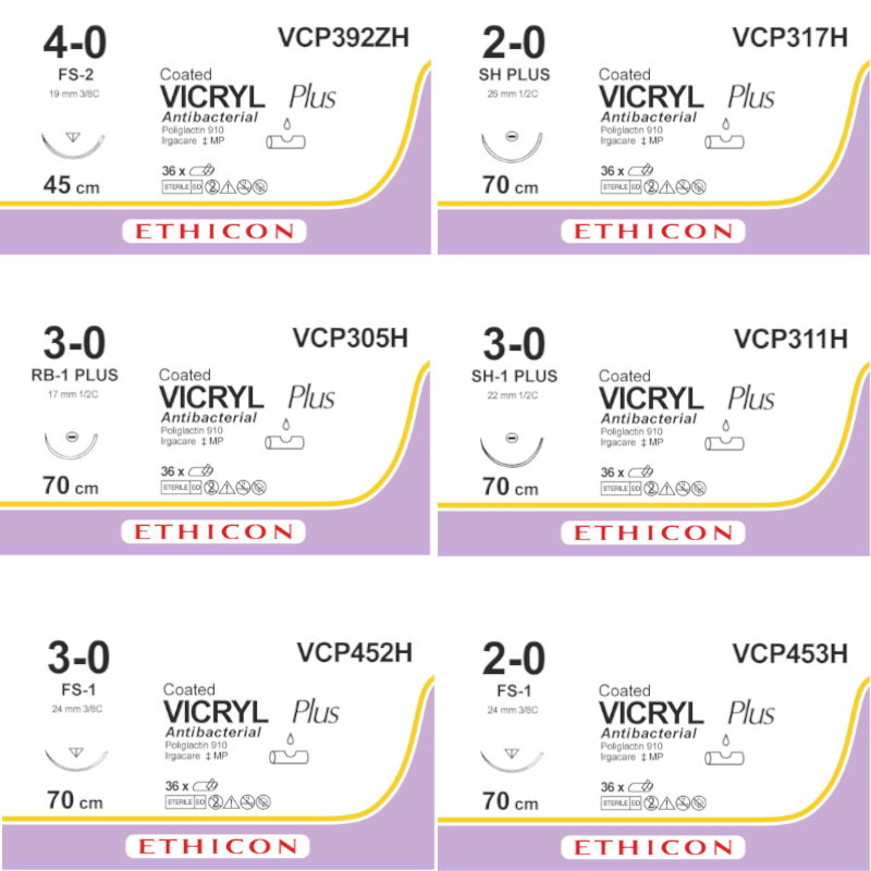Fire de sutura resorbabile cu ac chirurgical, cutie 36 fire sutura ...