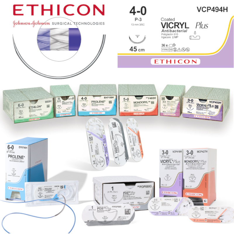 Fire de sutura resorbabile cu ac chirurgical, cutie 36 fire sutura ...