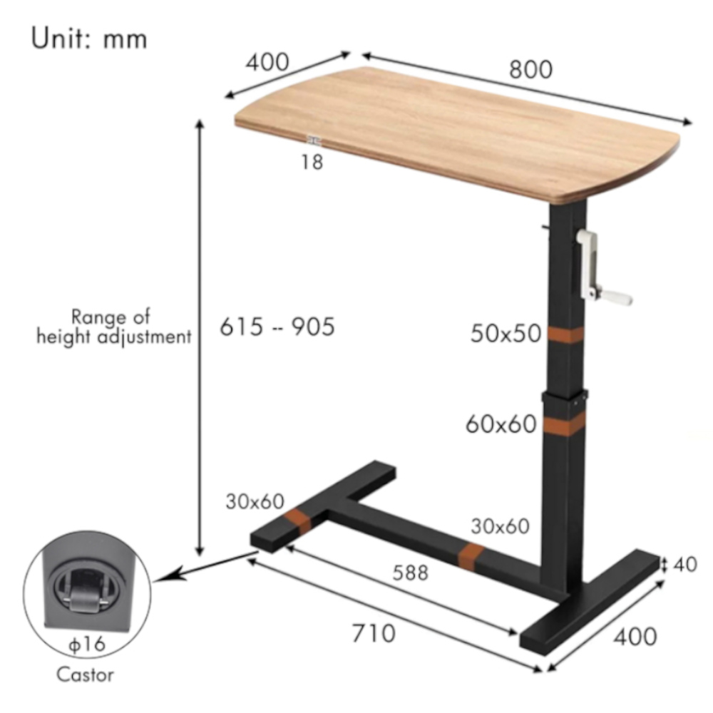 Masa medicala de servit la pat pentru pacient, Mobilier medical ...