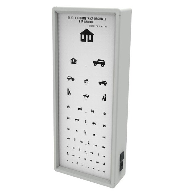 Optotip iluminat Children®, Optotipuri oftalmologie, PRODUSE MEDICALE