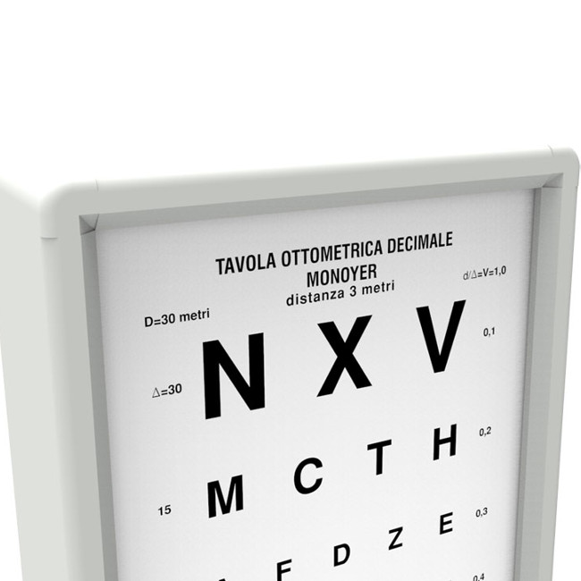 Optotip iluminat Monoyer®, Optotipuri oftalmologie, PRODUSE MEDICALE